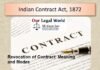 Revocation of Contract: Meaning and Modes- Our Legal World